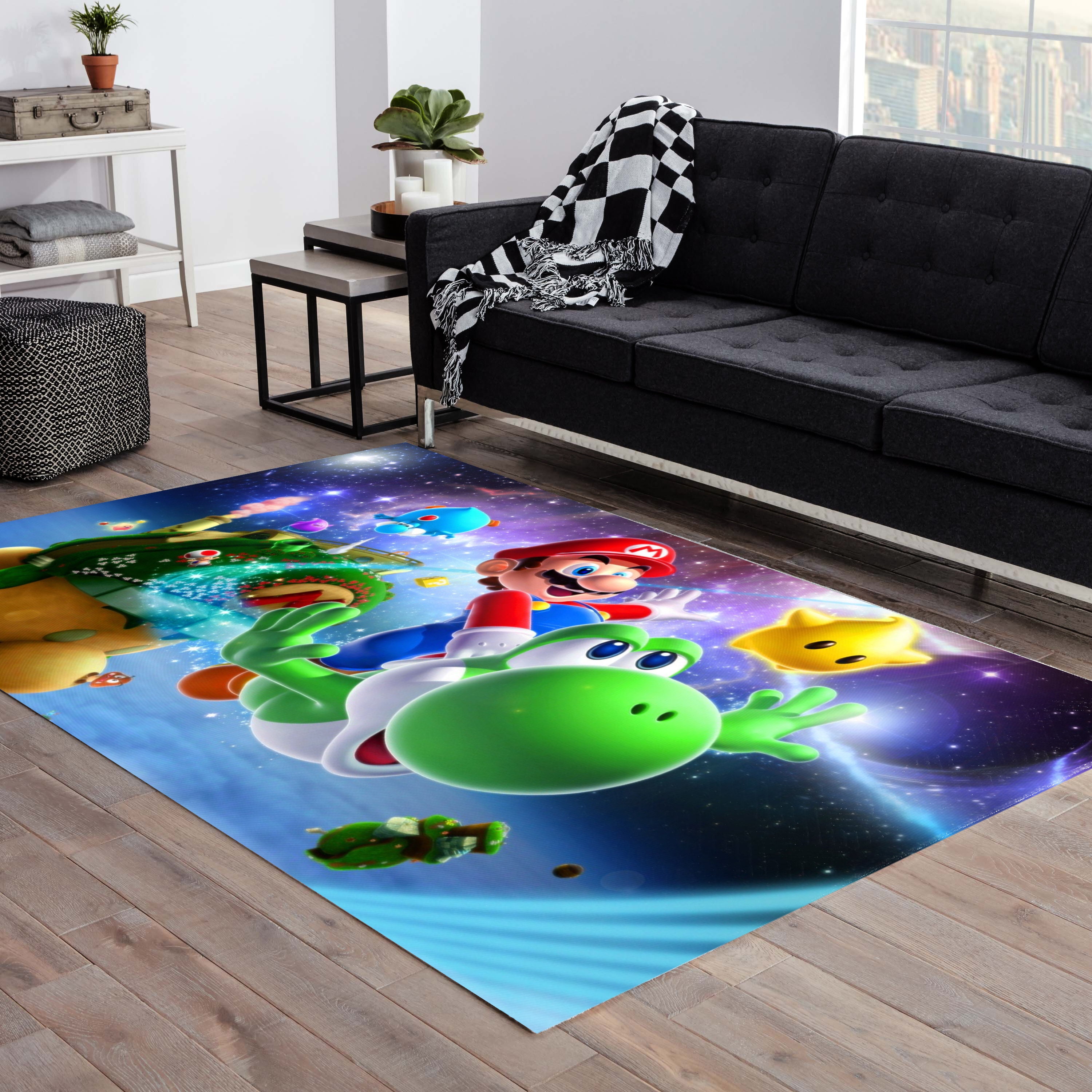 Super Mario Area Rug Super Mario Rug Super Mario Bros | Etsy