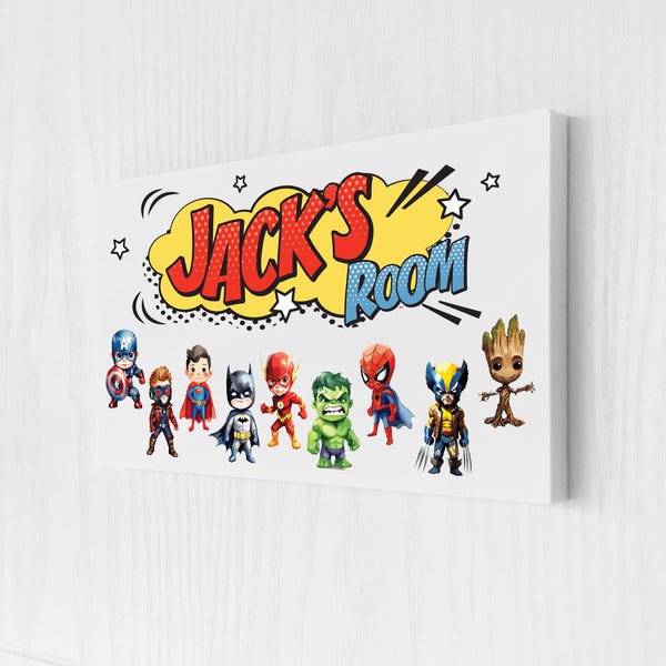 Superhero Door Sign - Etsy