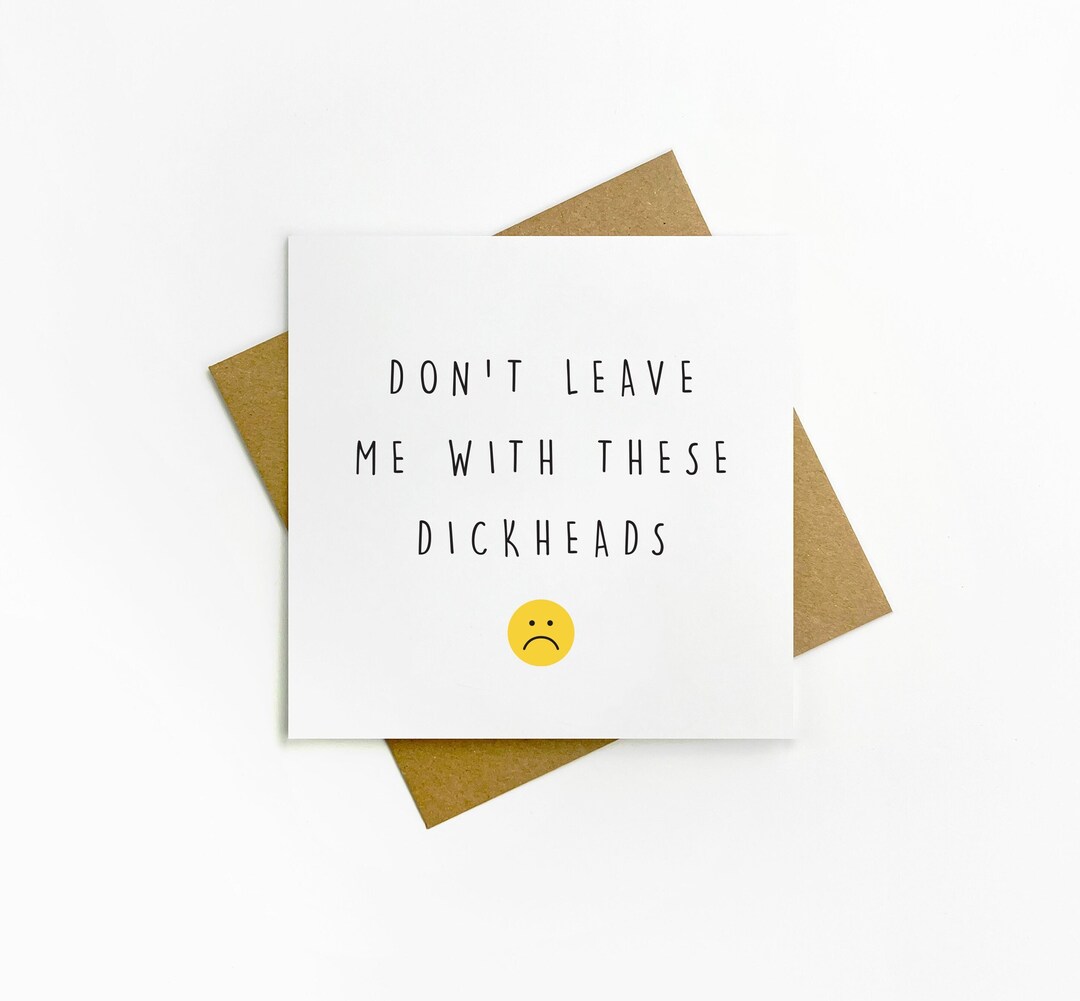 Funny Leaving Work Card New Job Leaving Card New Job - Etsy