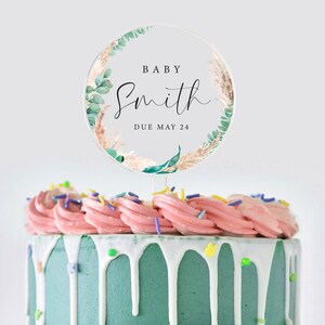 Personalised Baby Cake Topper | Baby Shower | Cake Topper | Baby Shower ...