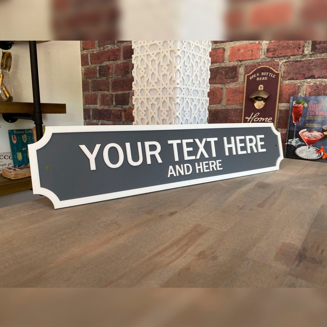 Personalised Vintage Style Street Sign Bar| Indoor\outdoor Sign ...