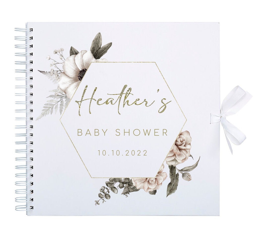 Photo Album for Baby - Personalised Newborn Memory Book - 8x8 Size ...