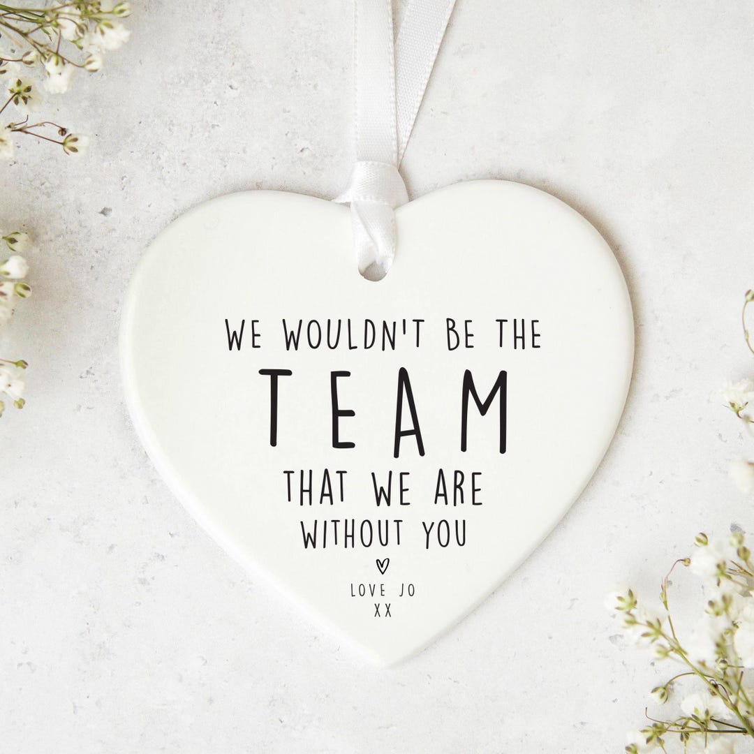 Thank You Team Ceramic Keepsake KS148 Great Team Gift Team Leader Gift ...