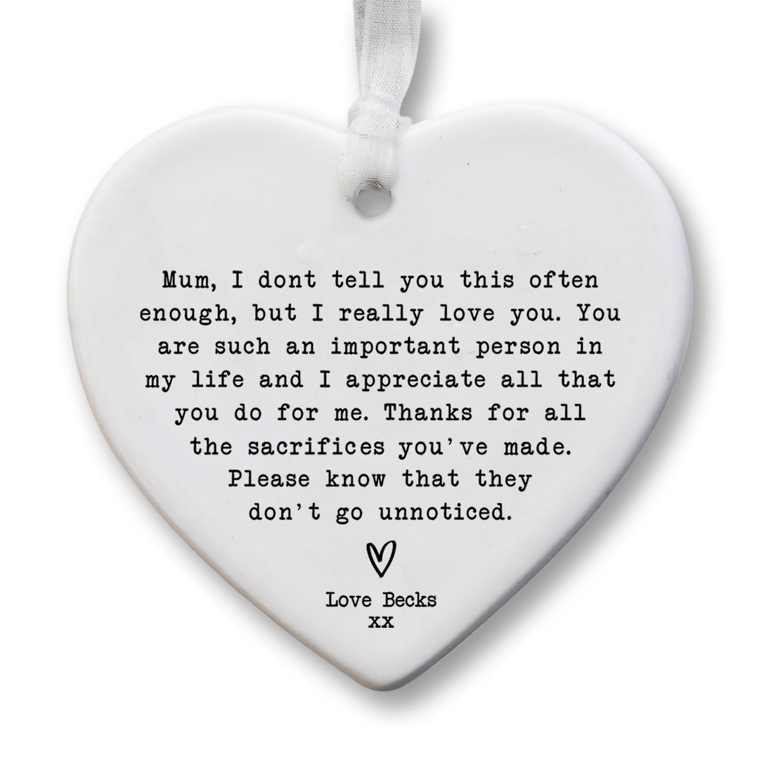 Mum Gift KS47 Personalised Mum Keepsake Mum's Birthday Present for Mom ...