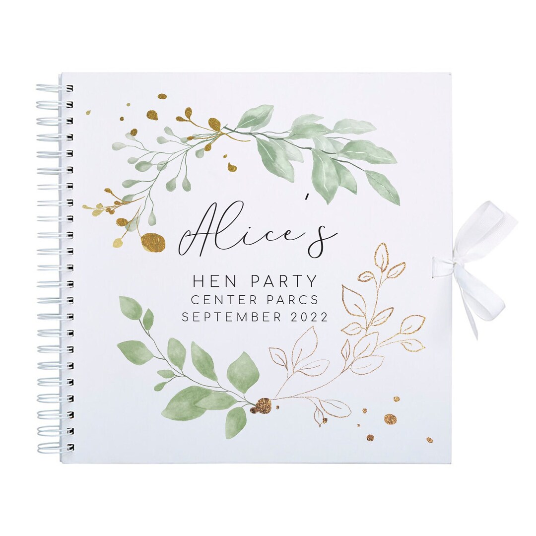 Personalised Hen Party Scrapbook Photo Album | Bachelorette Party ...