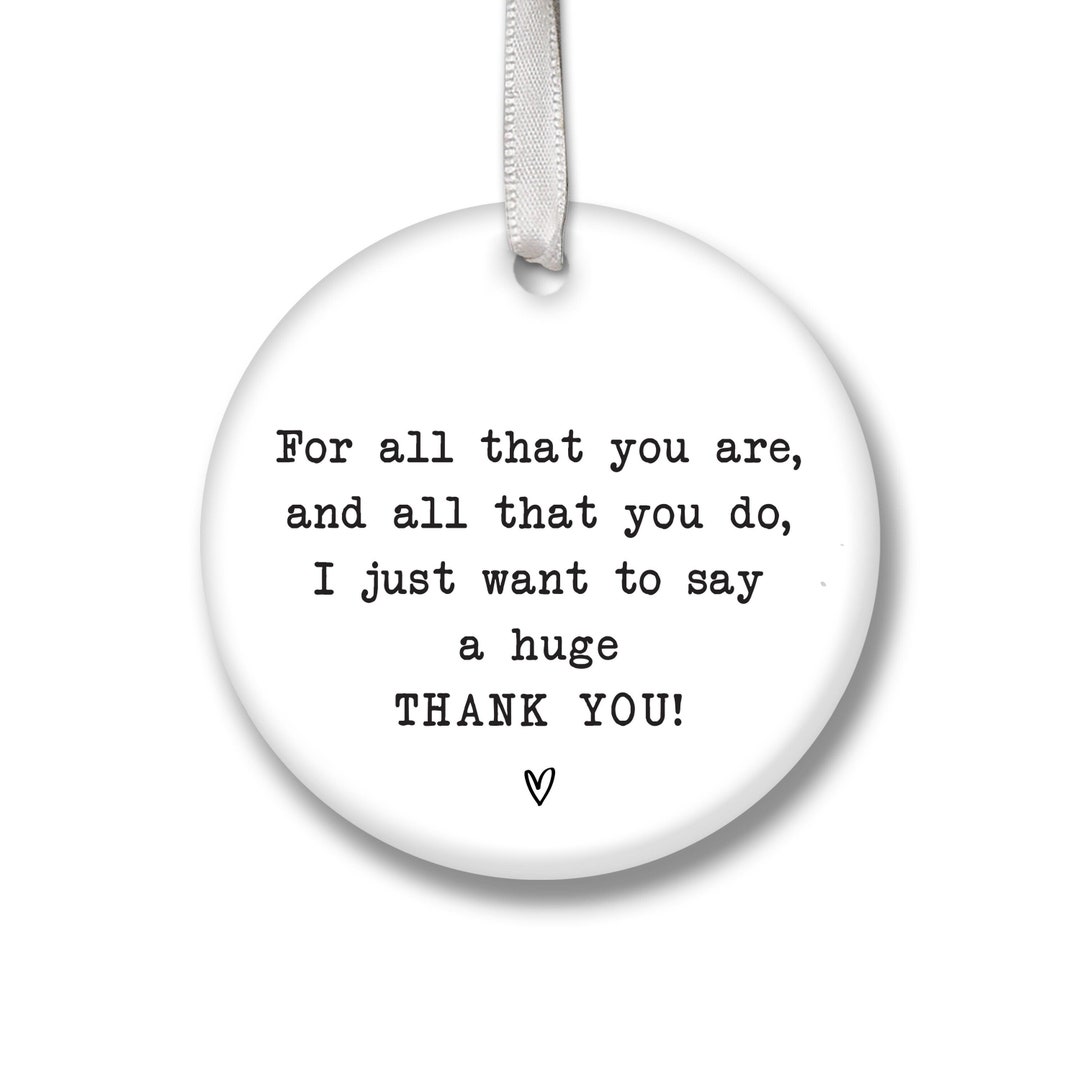 Huge Thank You Keepsake CKS39 | Thank You Keepsake | Gift for Friends ...