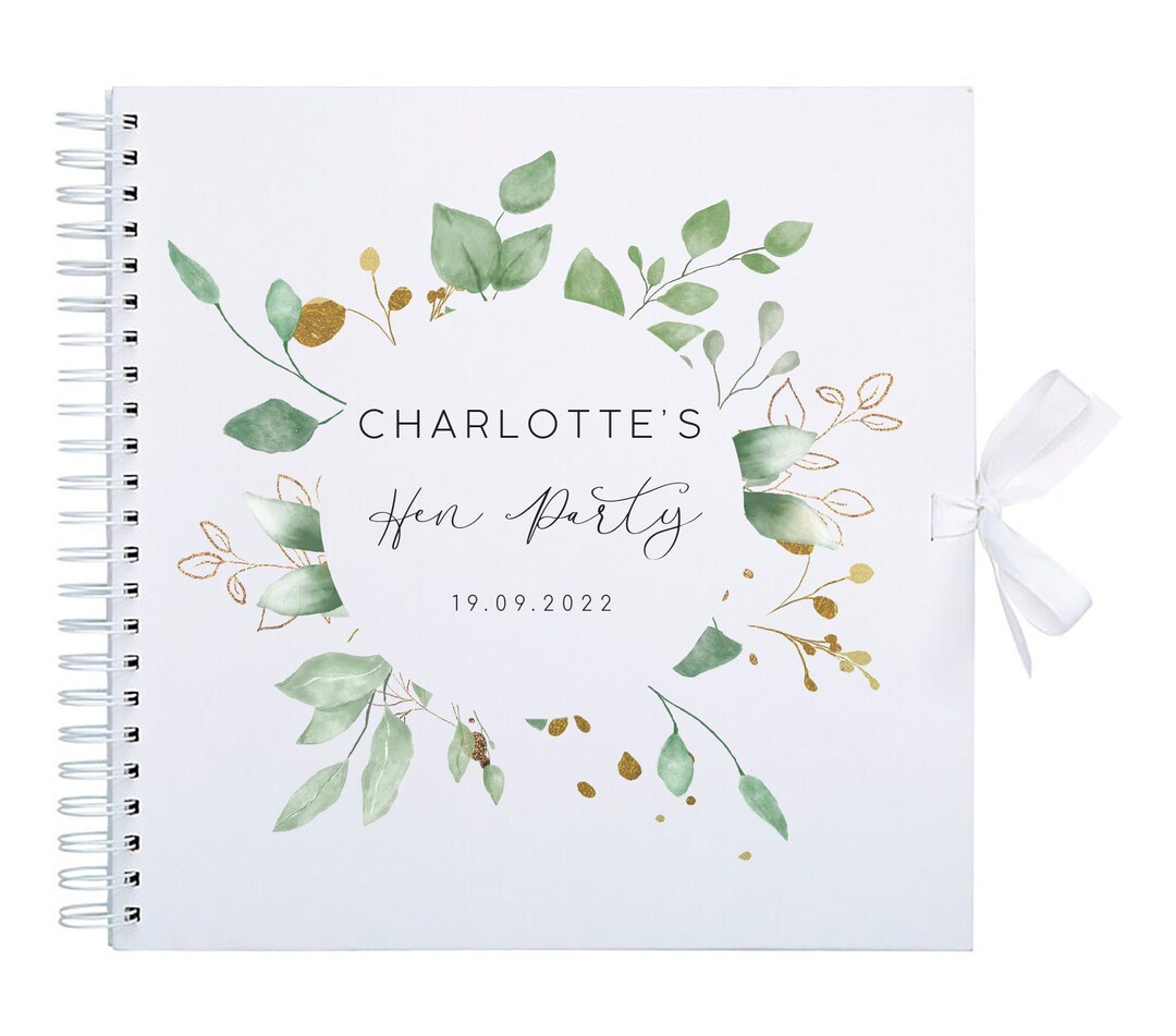 Personalised Hen Party Scrapbook Photo Album | Bachelorette Party ...