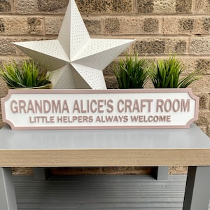 Personalised Craft Room Sign | Personalised Gift | Sewing Room Sign ...