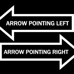 Personalised Arrow Sign Bar Indoor Outdoor Acrylic 3D Sign Custom Road ...