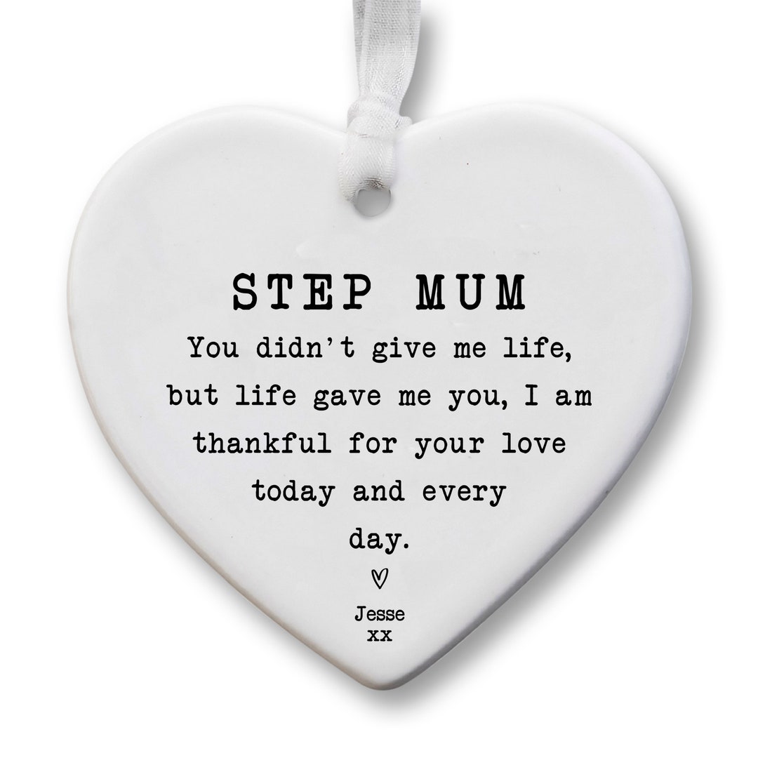 Step Mum Gift KS49 Personalised Step Mum Keepsake Step Mum's Birthday ...