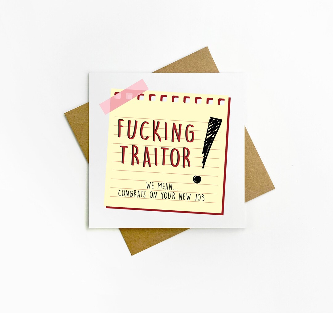 Joke New Work New Job Leaving Card New Job Gift joke - Etsy