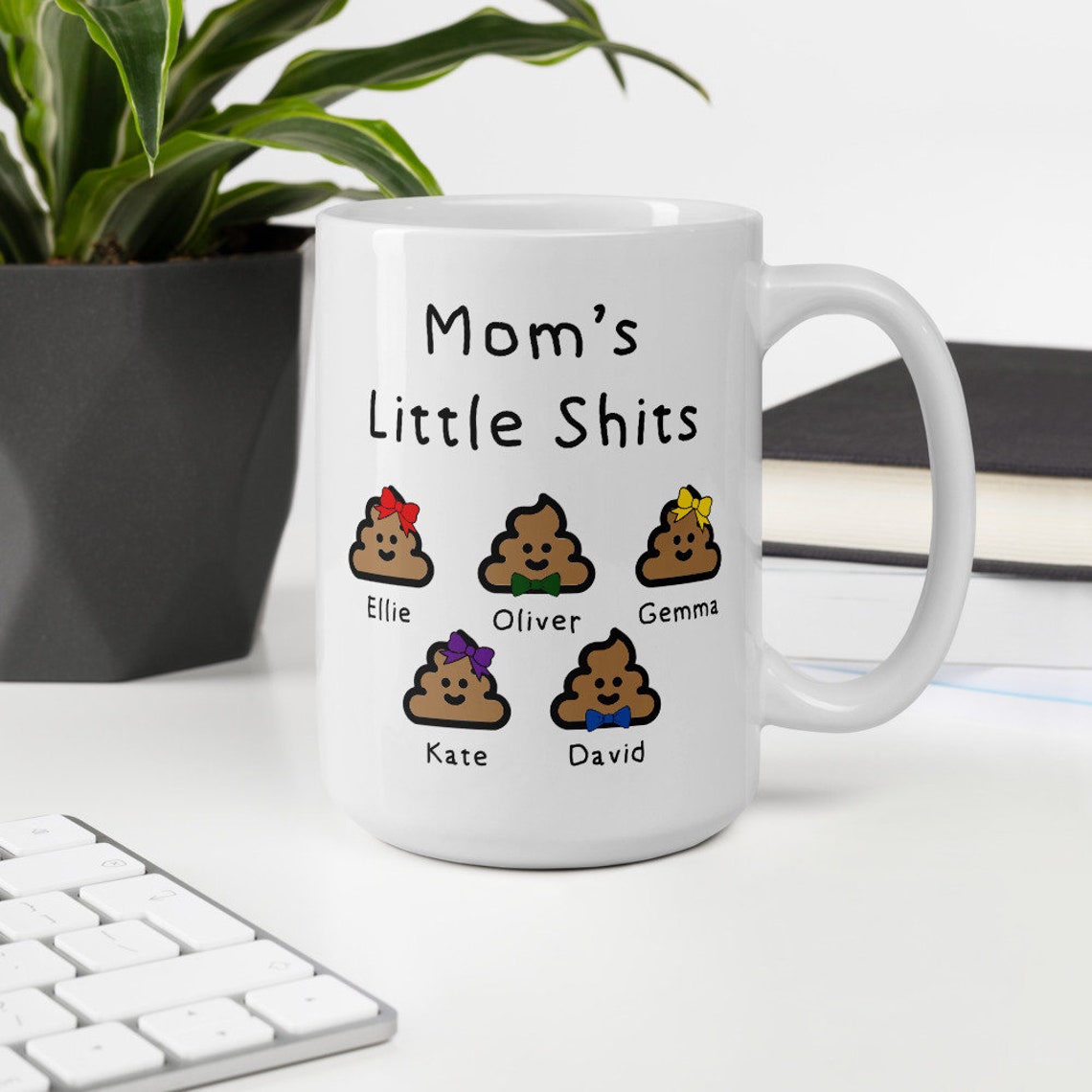 Personalized Mom's Little Shits Mug Little Shits Custom - Etsy