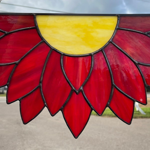 Half Circle Stained Glass - Etsy