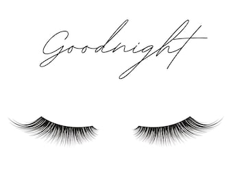 Eyelashes Variants Girly Pattern Frameless Poster Art Print - Etsy