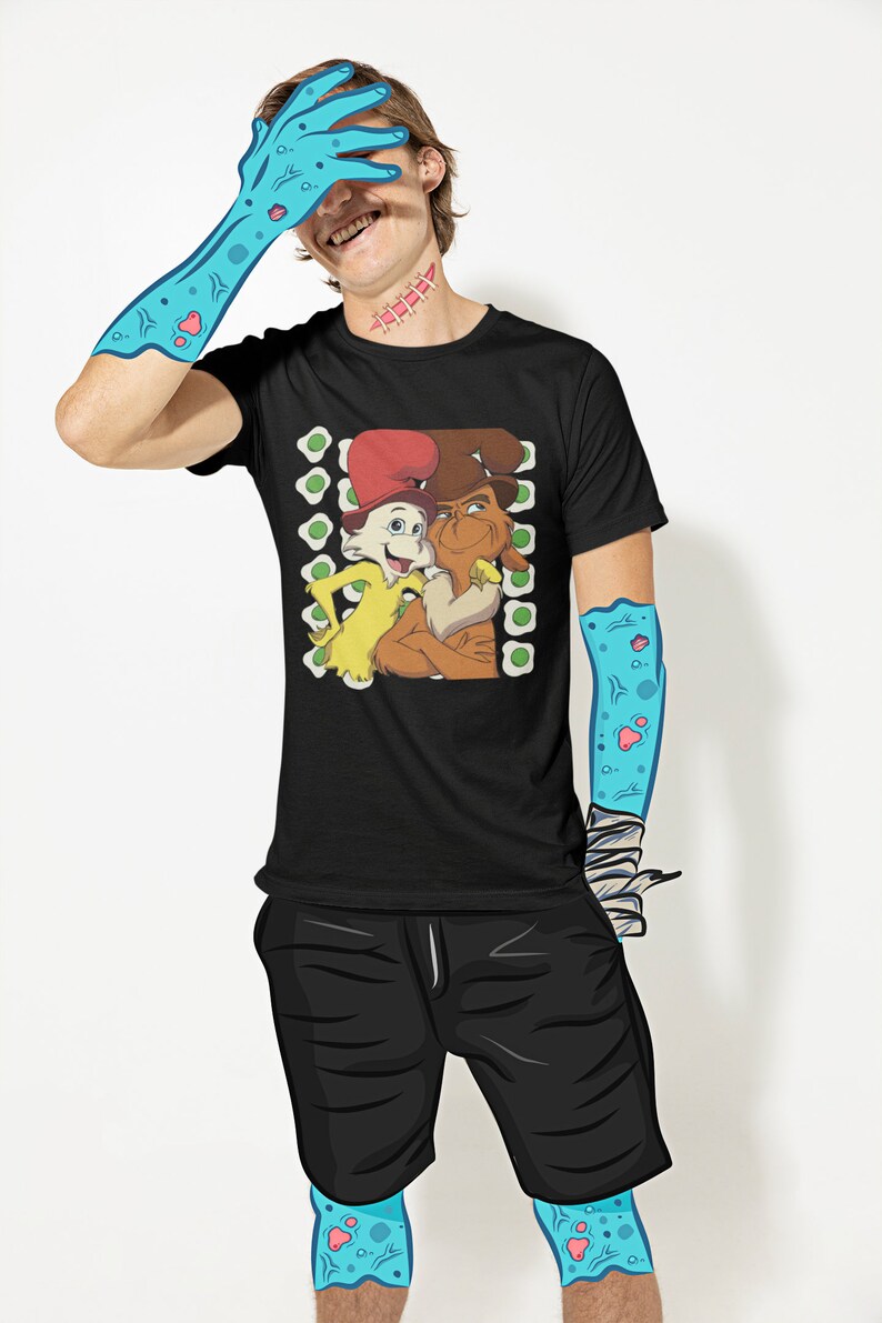 Sam X Guy Tshirt Green Eggs and Ham Kids Shirt, Cartoon Shirt, Green ...