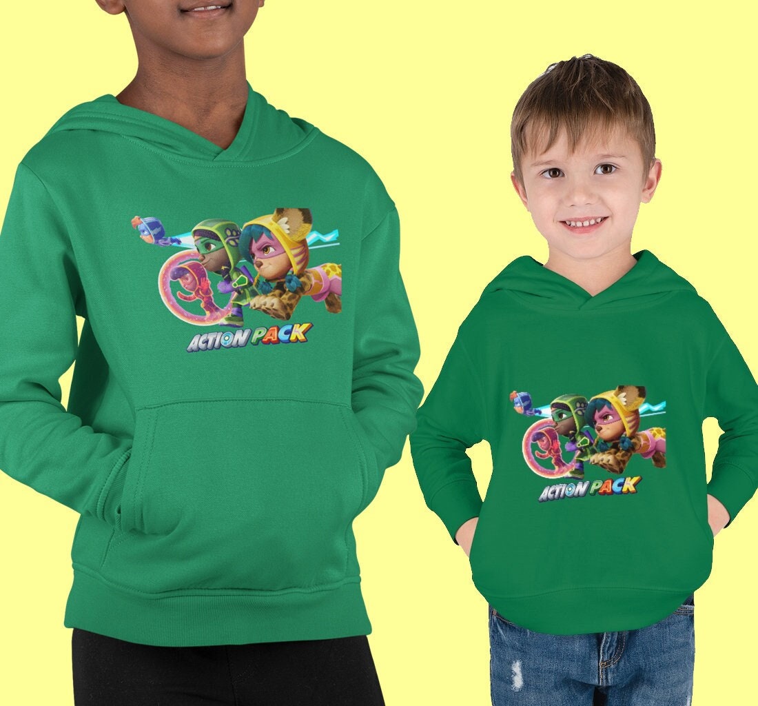 Action Pack Inspired Hoodie Pullover Fleece Hoodie, Action Pack Netflix ...