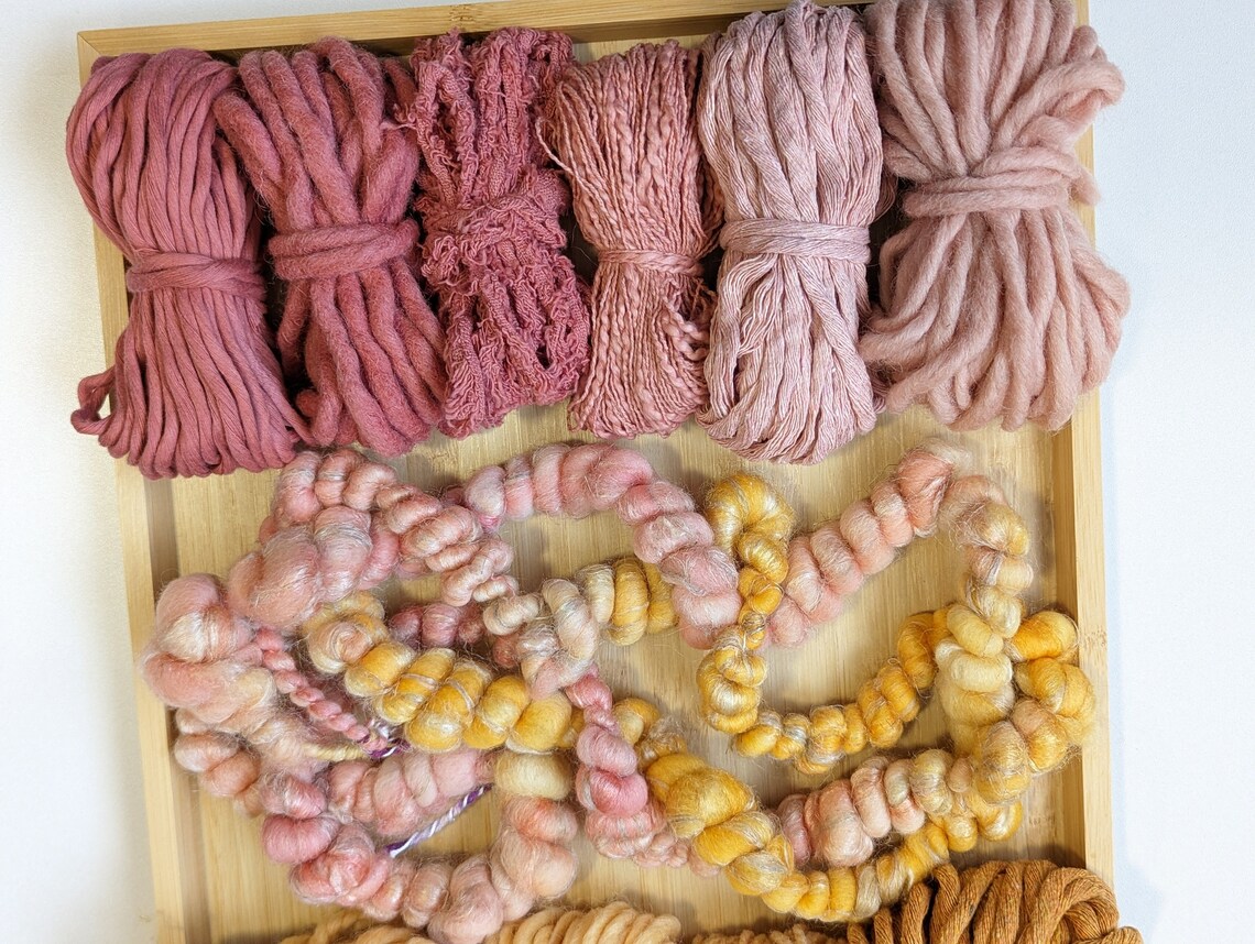Destash Fiber Pack Weaving Supplies Macraweave Yarn Bundle - Etsy