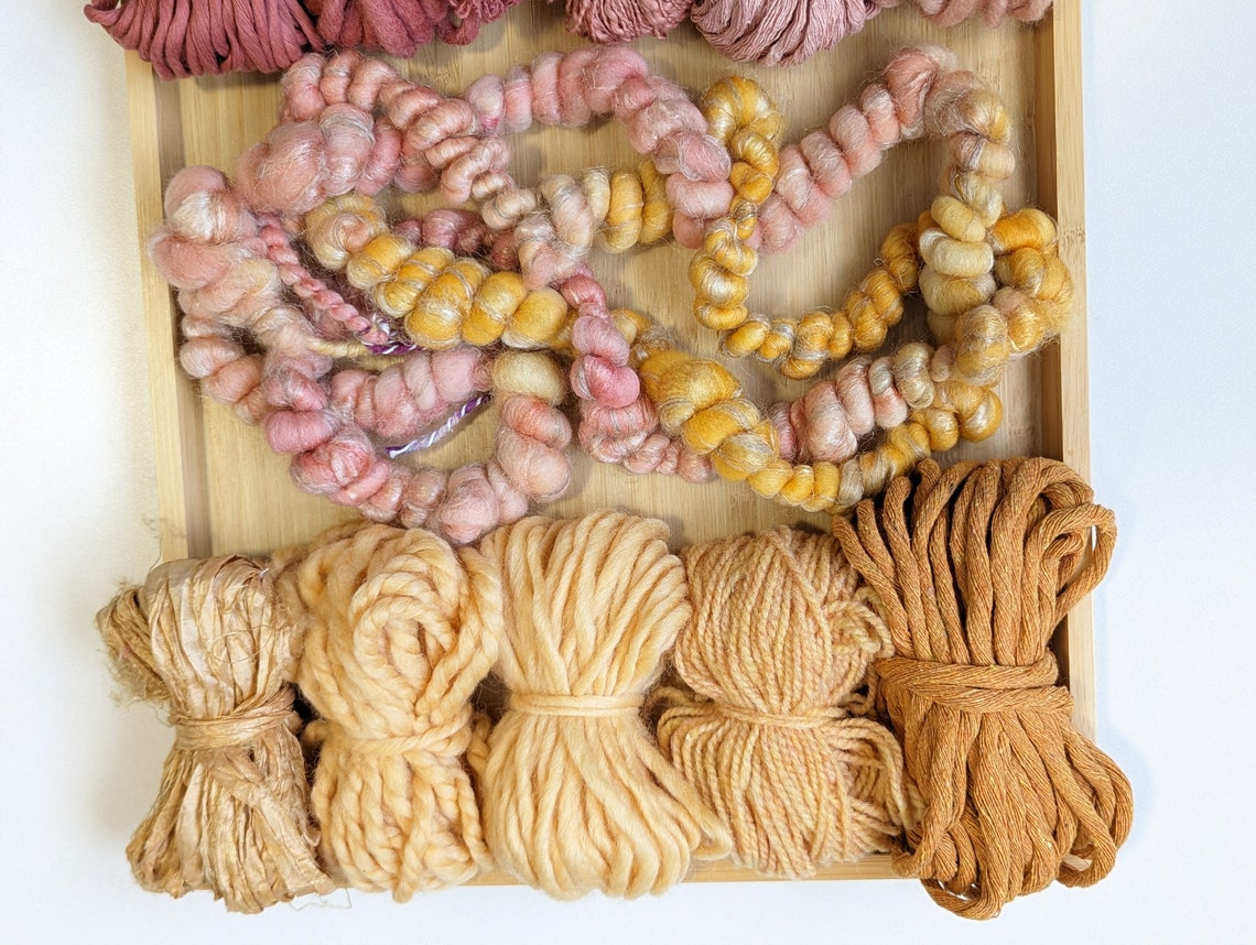 Destash Fiber Pack Weaving Supplies Macraweave Yarn Bundle - Etsy