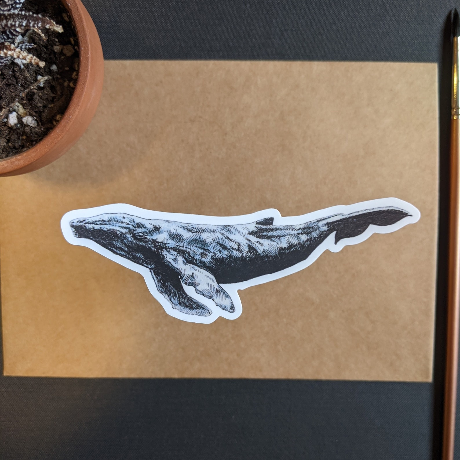 Blue Whale Sticker | Original Watercolor Vinyl Sticker - Etsy