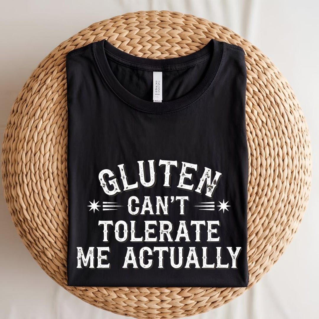 Funny Gluten Intolerance SVG: Celiac Humor, Distressed Retro Design ...