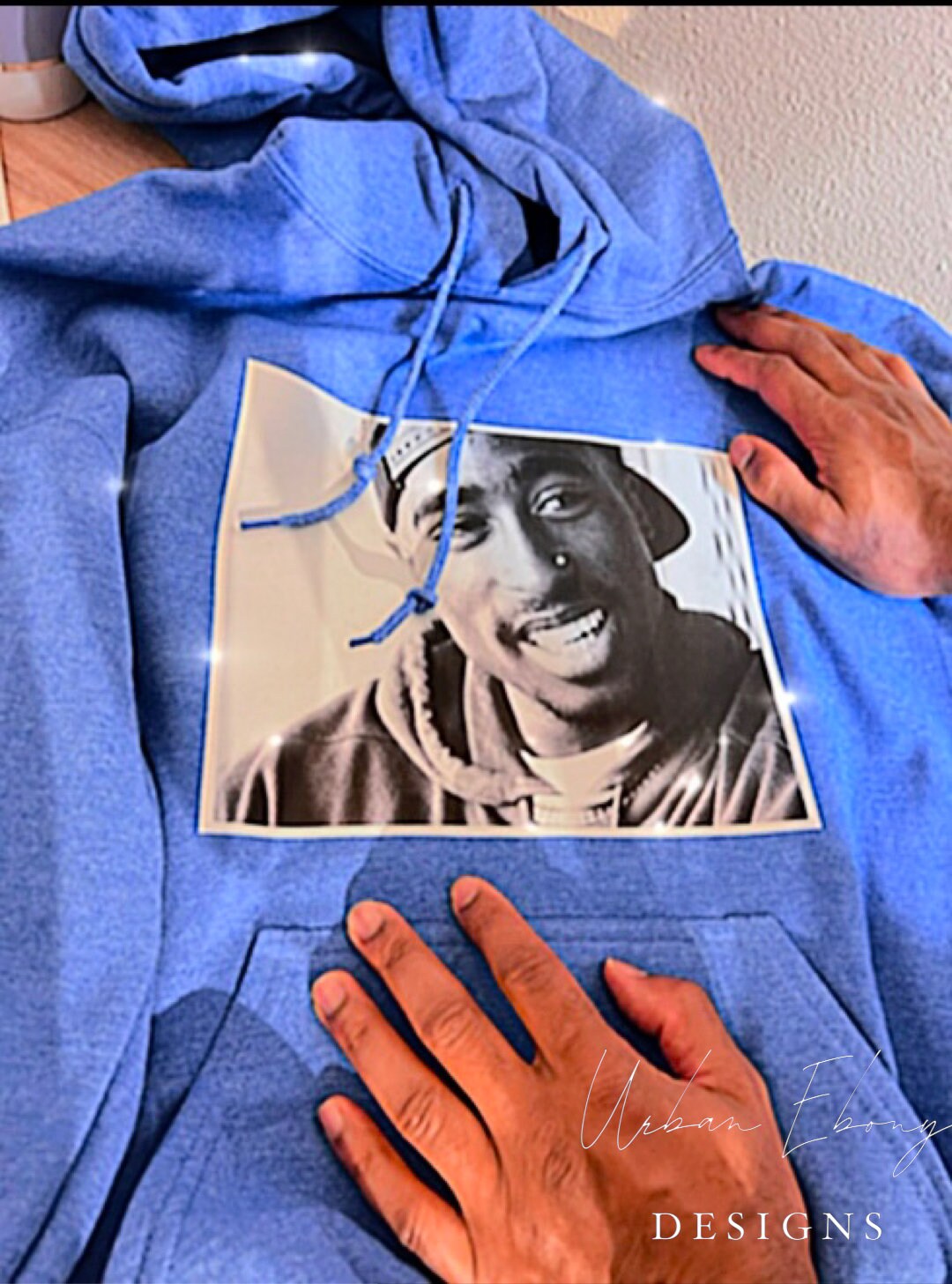 Exclusive Tupac Rhinestone Sweatshirt, Urban Ebony Designs - Etsy