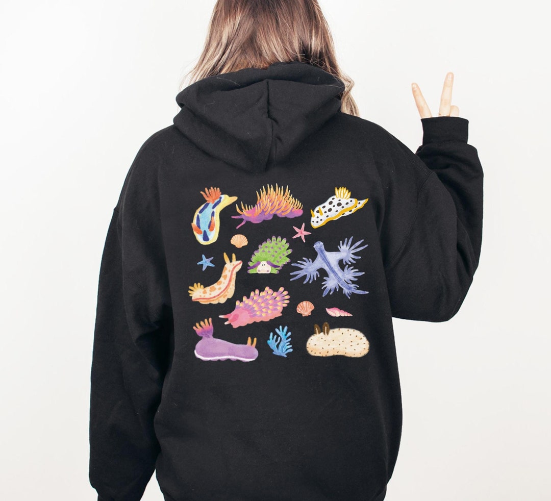 Sea Slug Ocean Sweatshirt Nudibranch Hoodie Snail Sweatshirt Coconut ...