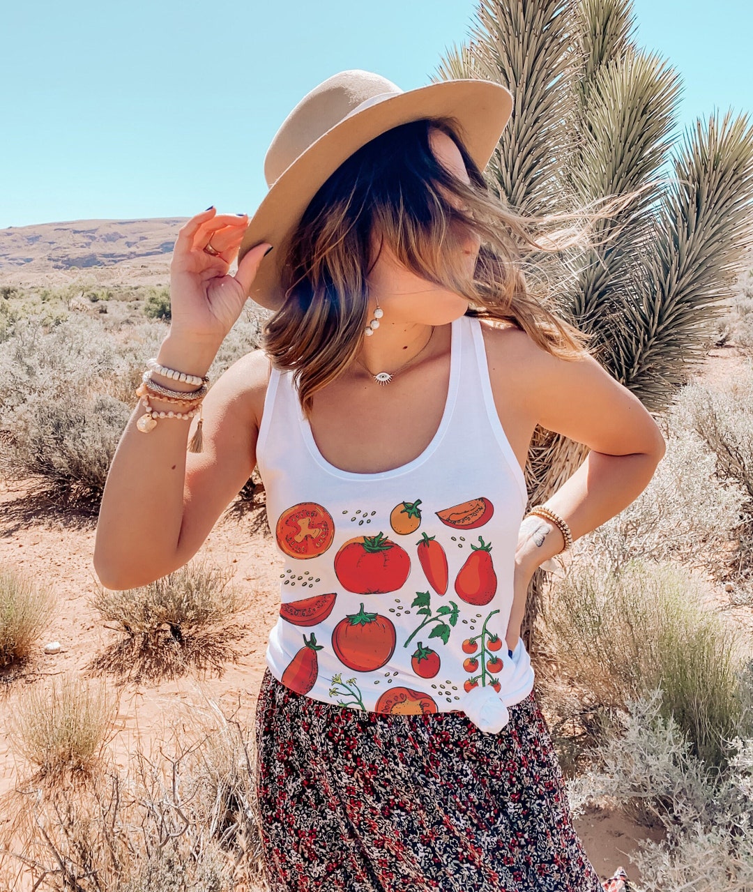 Tomato Girl Tank Top Granola Girl Tomato Shirt Tomato Girl Aesthetic ...