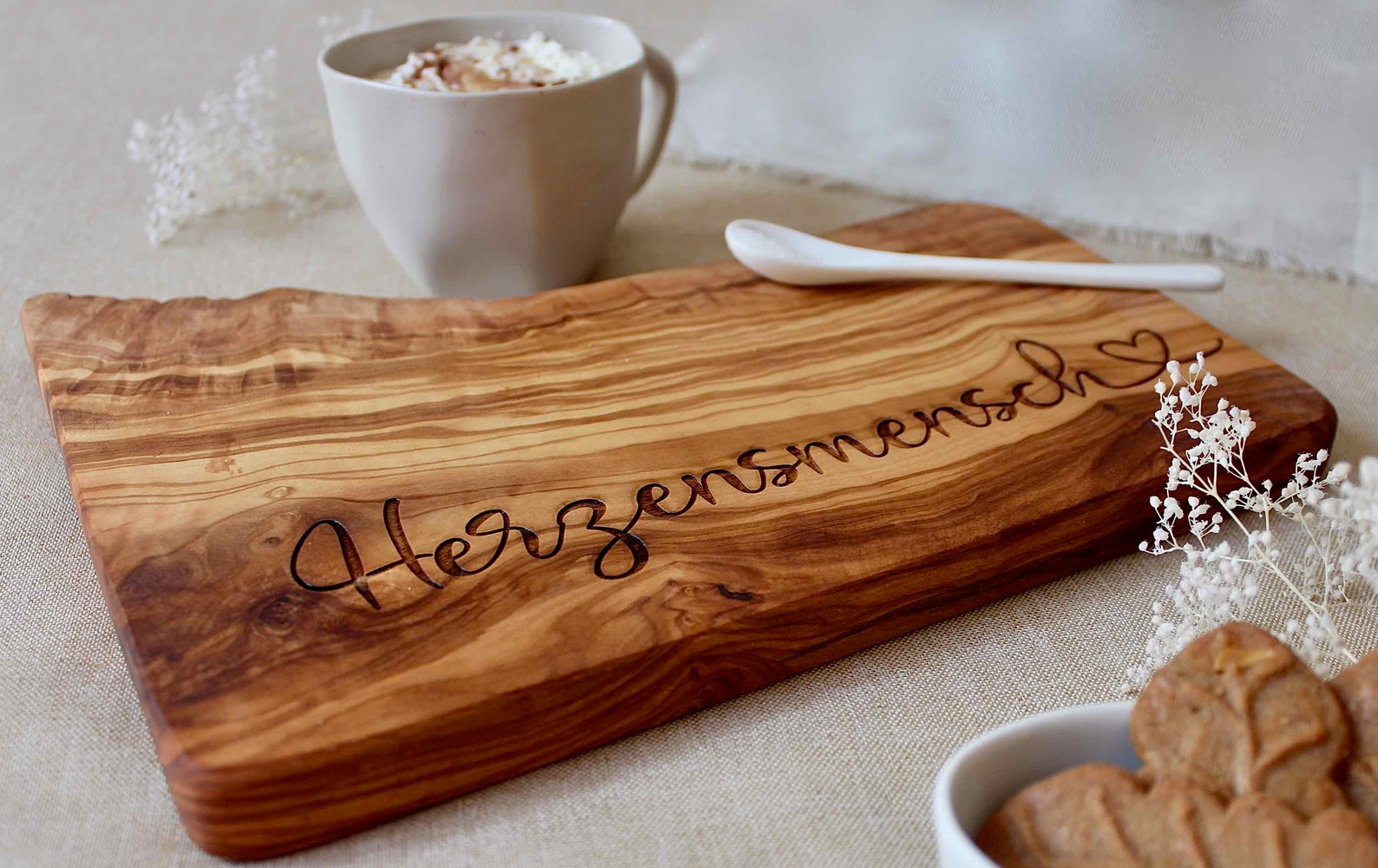Personalized Breakfast Board, Personalized Cutting Board, Olive Wood ...