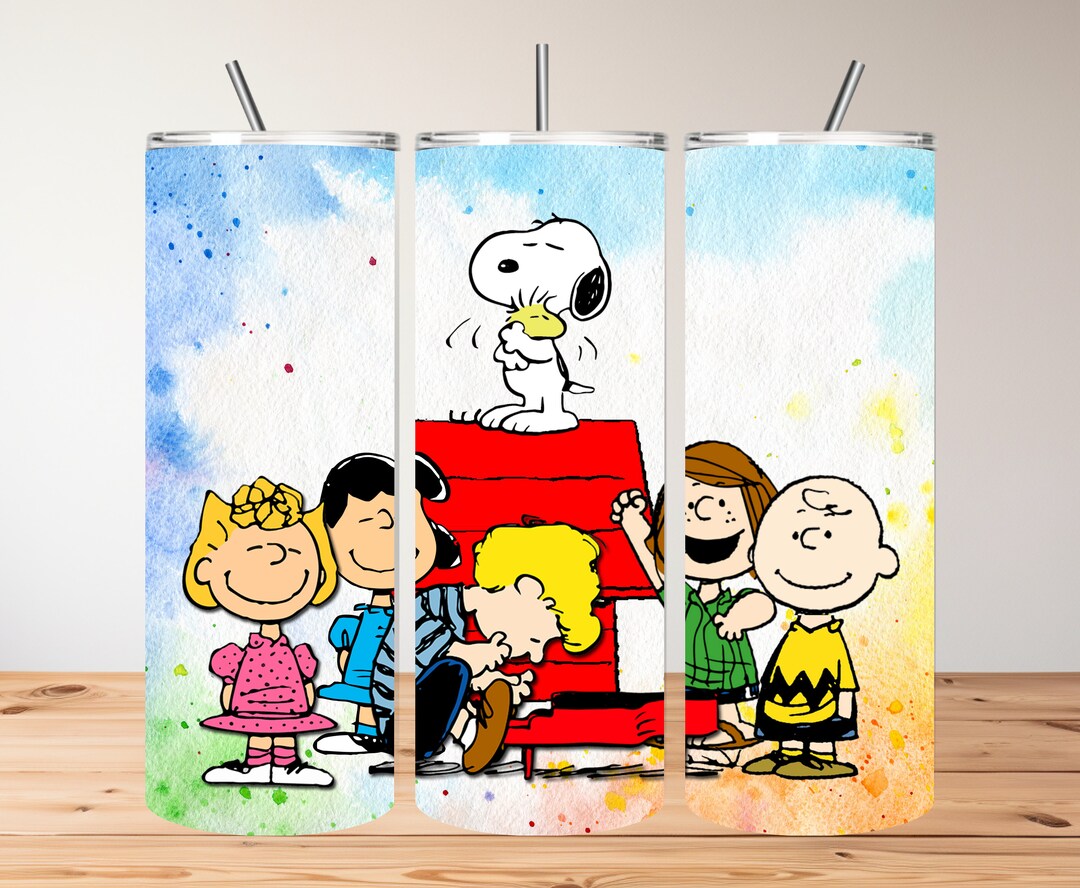 Peanuts Gang 20oz Tumbler Wrap Snoopy Tumbler Wrap Snoopy PNG Peanuts ...