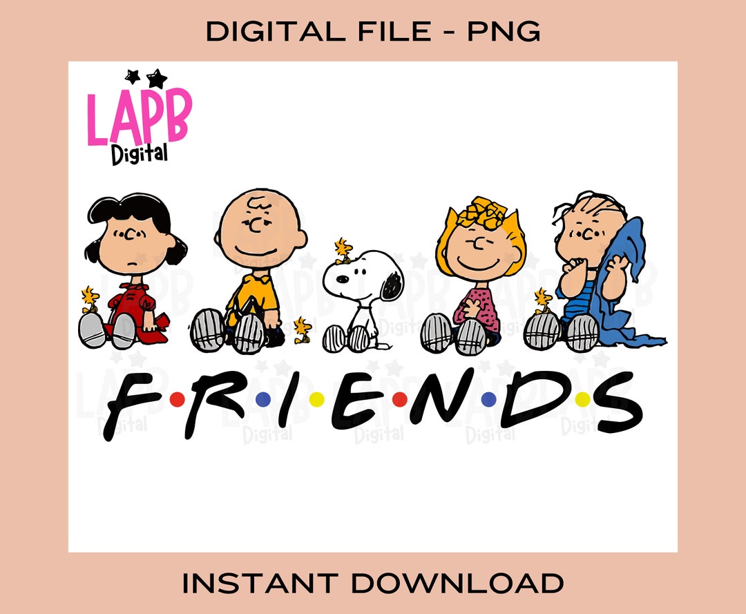 Buy Peanuts Gang Friends PNG Snoopy PNG Peanuts PNG Instant Download ...