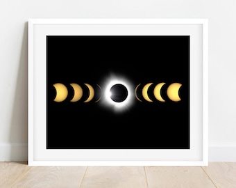 2024 Great American Eclipse Total Solar Eclipse Composite - Etsy