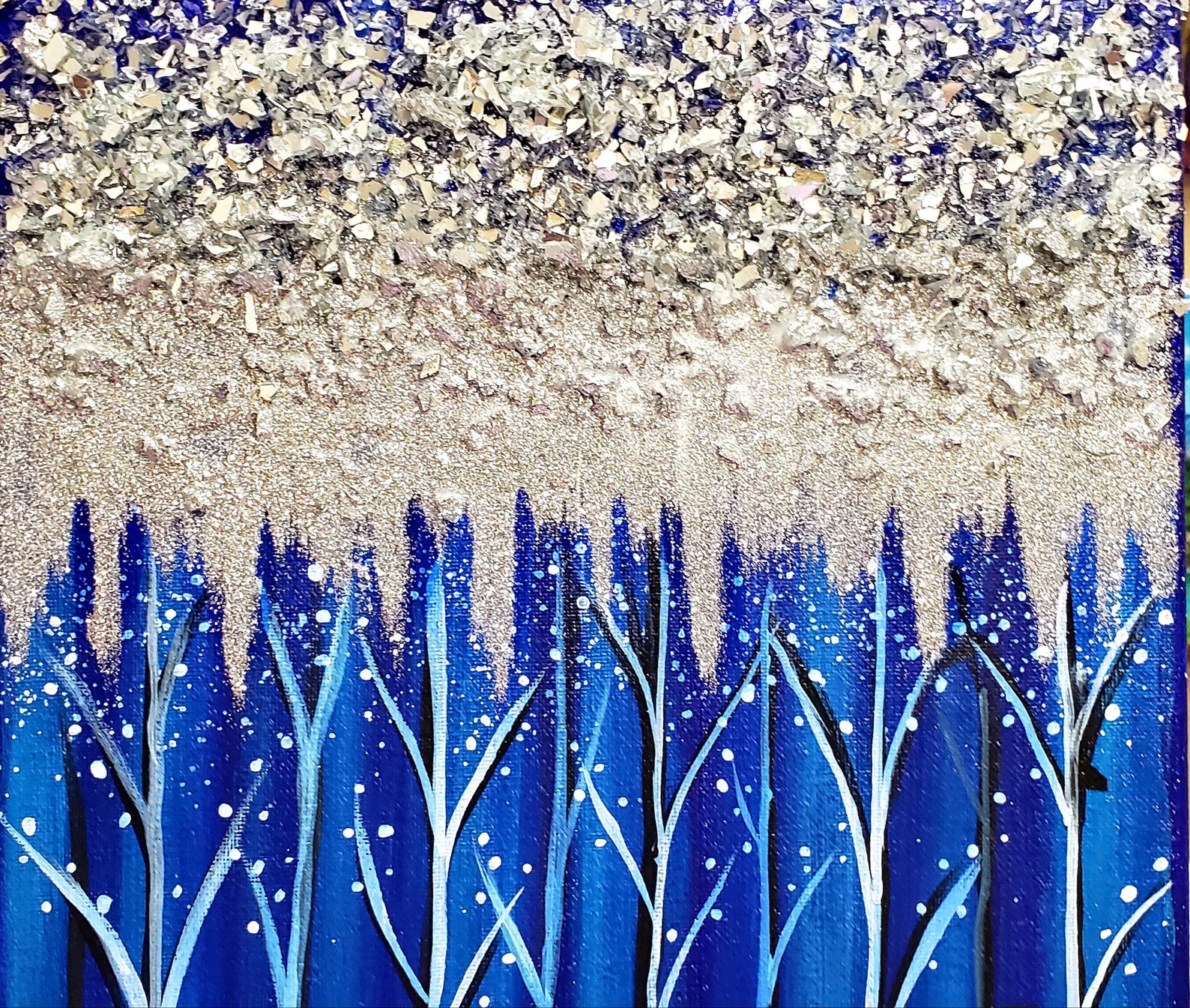 Abstract Glitter Art Contemporary Art for Modern Art - Etsy