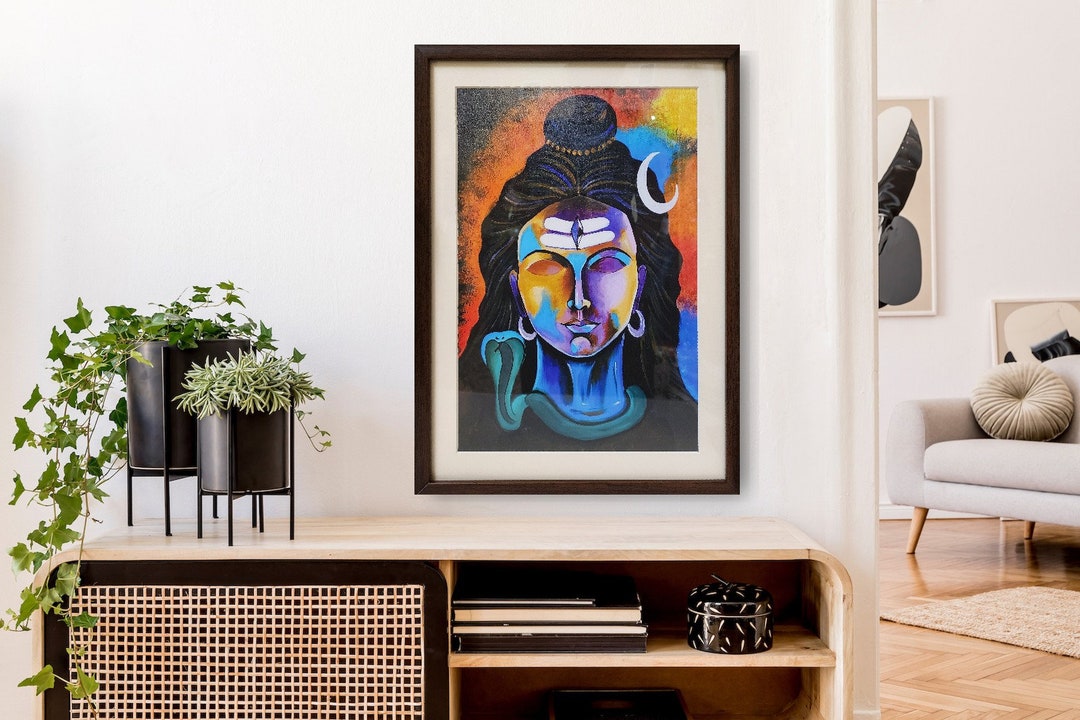 Lord Shiva Canvas Print, Hindu God/ Shiva Fine Arts Print, Canvas Print ...