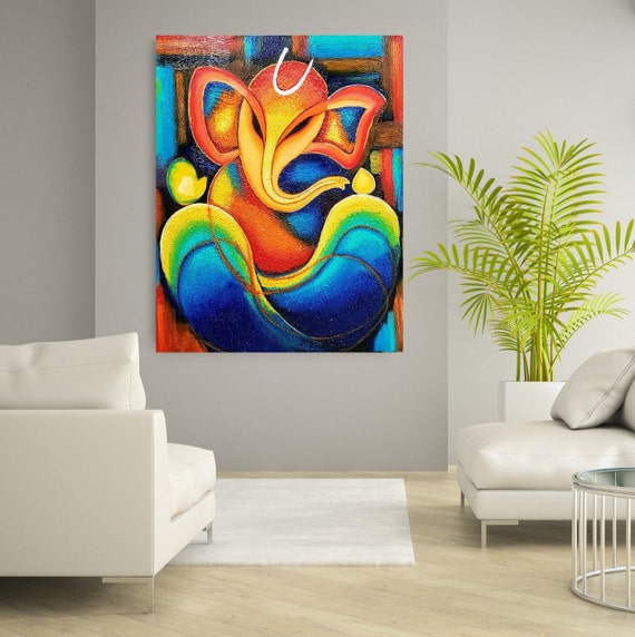 Modern Ganesha Paintings Canvas