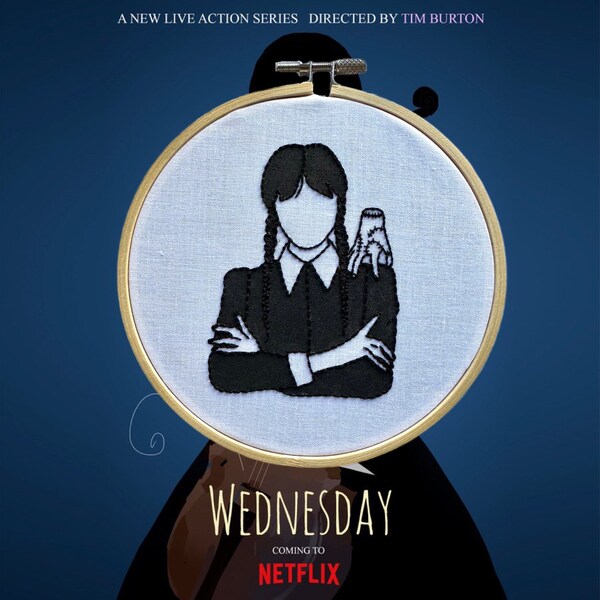 Wednesday Addams Machine Embroidery - Etsy