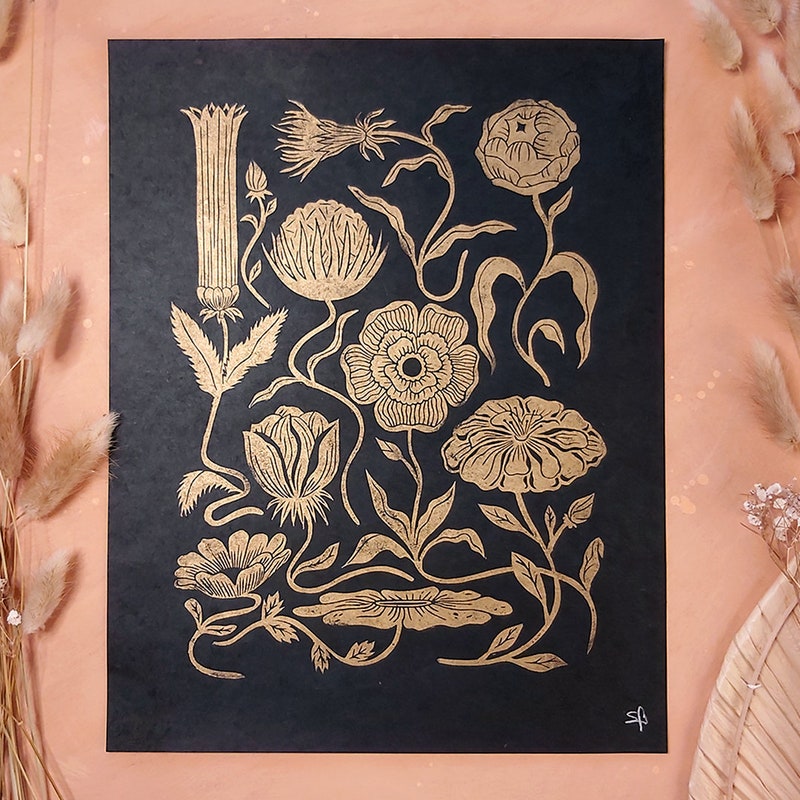 Gold Prints - Etsy