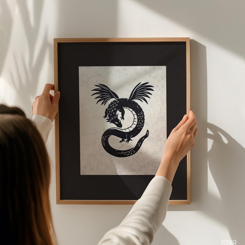 Dragon Print - Etsy