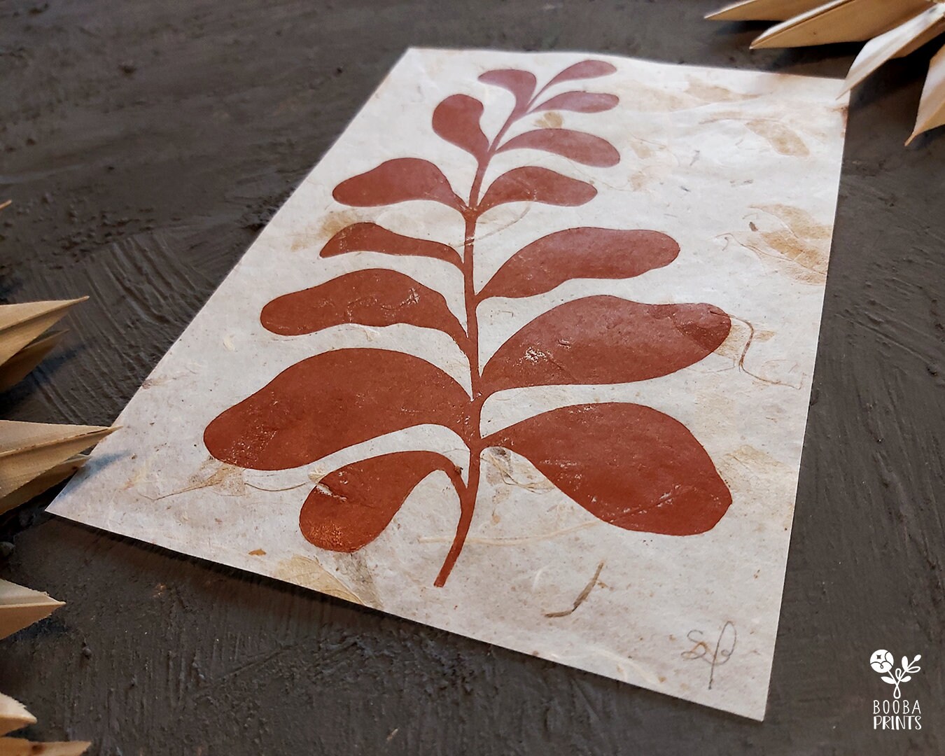 unframed Printed on beautiful Natural Mango paper 35 gsm Handmade ...