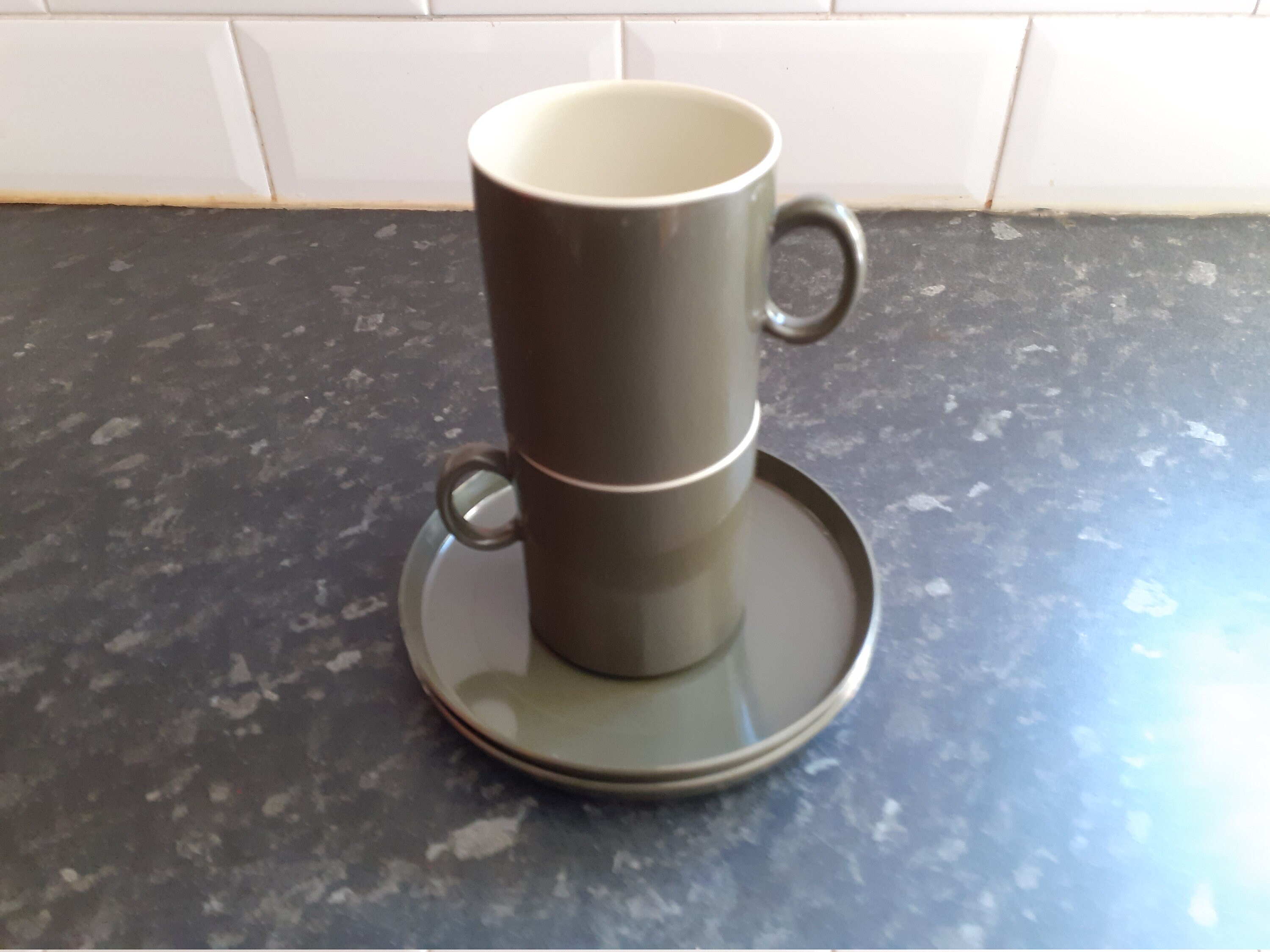 Vintage Melaware Encore Melamine Tea Coffee Mugs and Saucers - Etsy UK