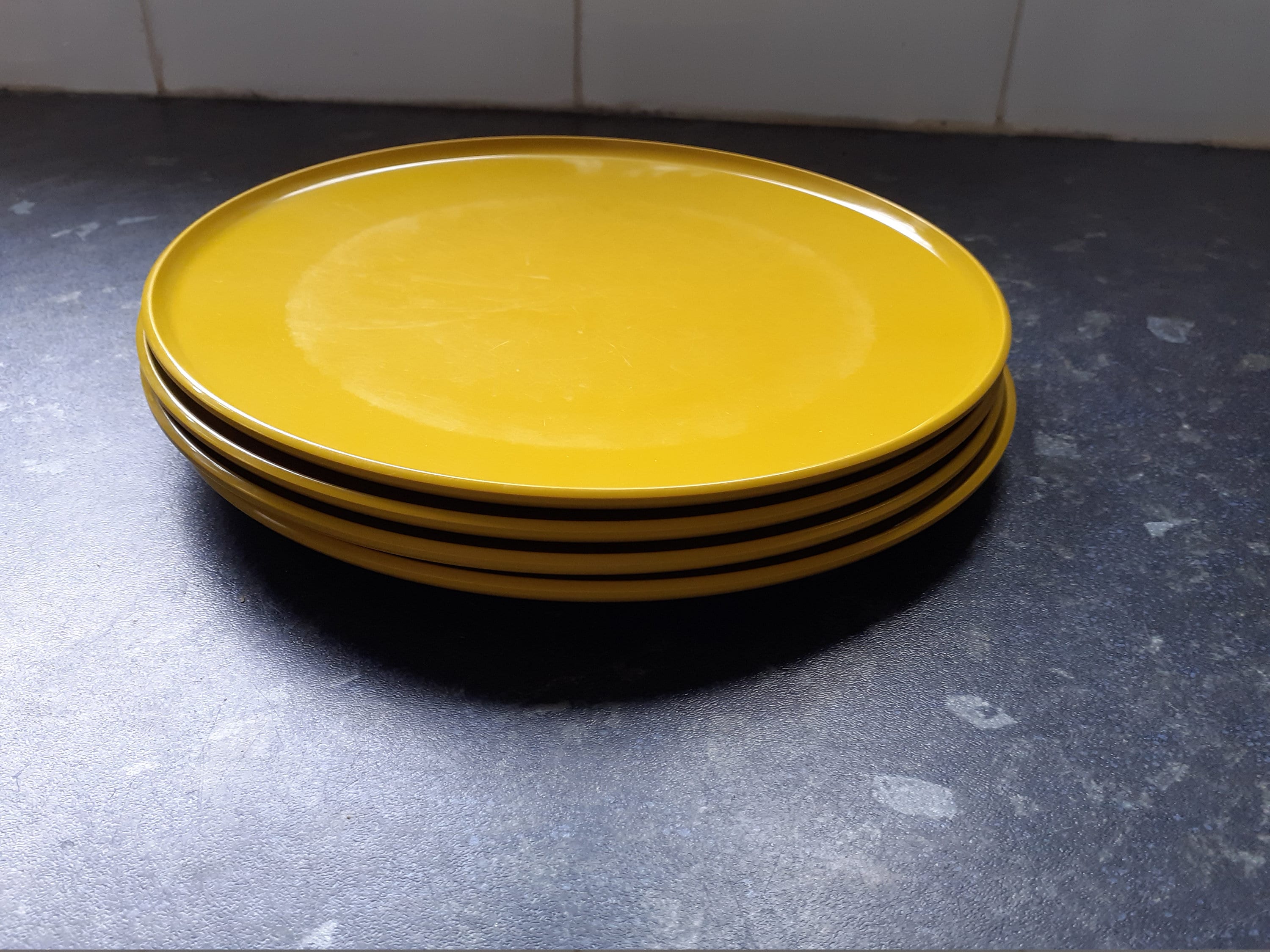 Set of 4 Vintage Melamine Plates. Melaware Encore Breakfast - Etsy