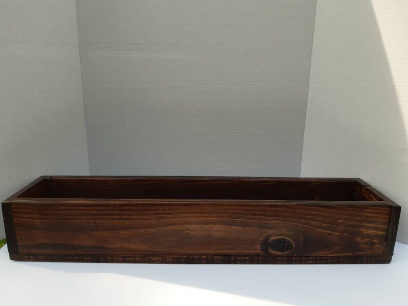Rectangle Wood Planter Box - Etsy