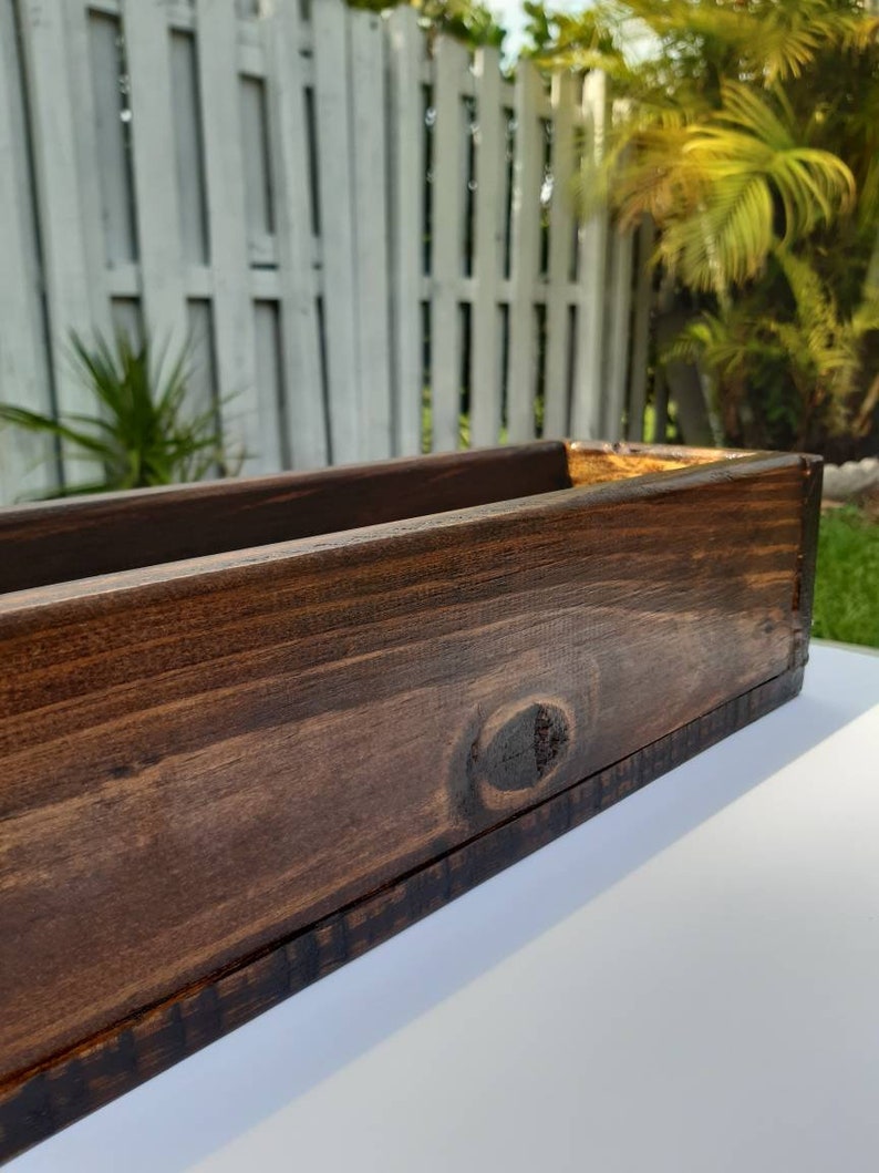 Rectangle Wood Planter Box - Etsy