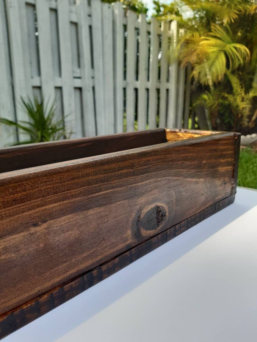 Rectangle Wood Planter Box - Etsy
