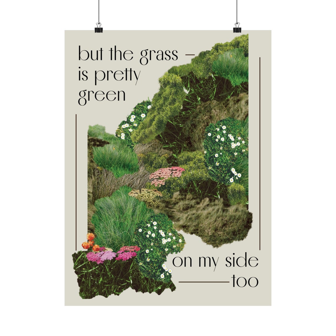 Green Earthy Plants Poster - Etsy