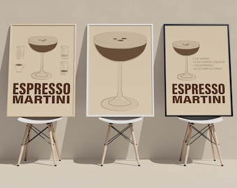 Espresso Martini Wall Art - Etsy