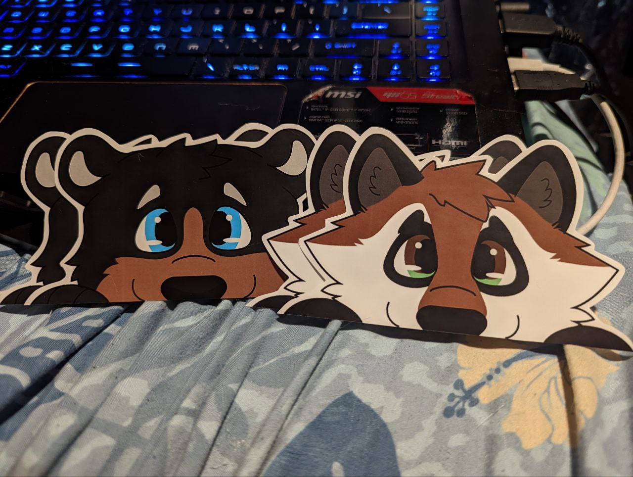 Peeking Furry Decal - Etsy