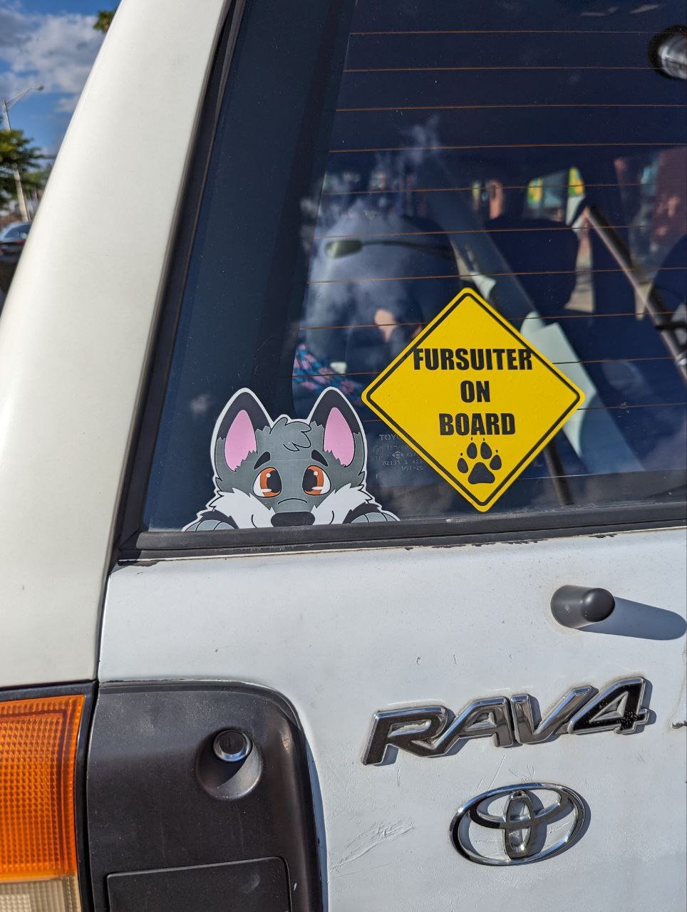 Peeking Furry Decal - Etsy