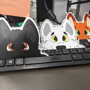 Peeking Furry Decal - Etsy