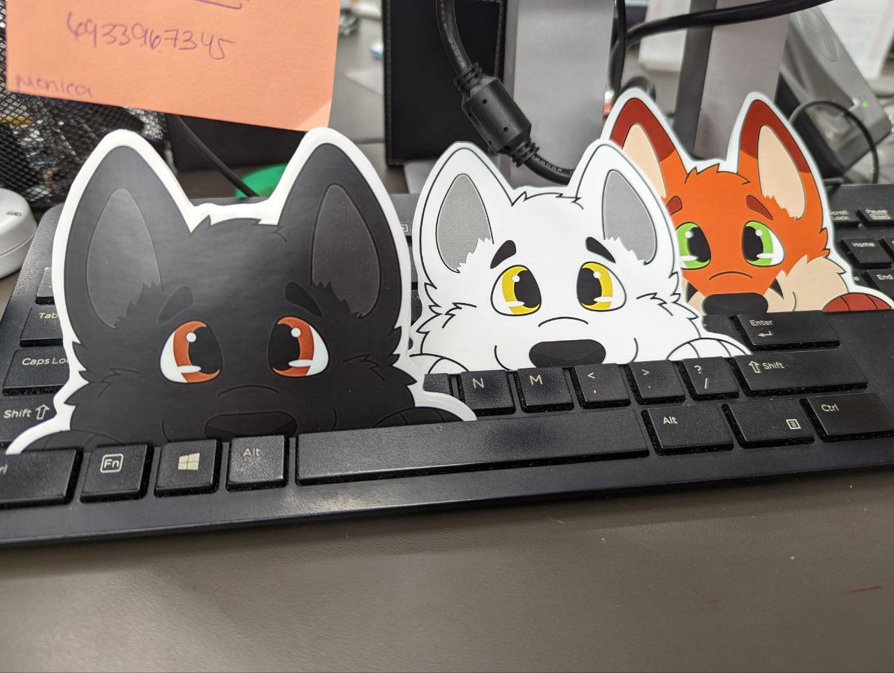 Peeking Furry Decal - Etsy