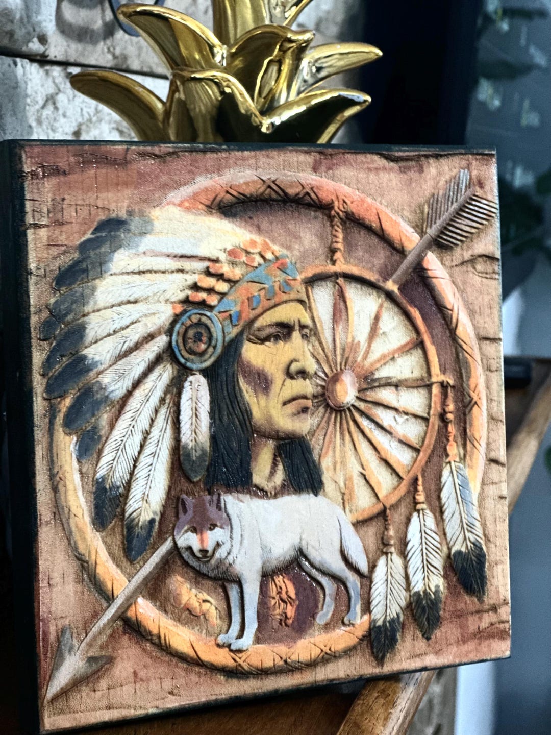 Native Americans Wood Engraving - Etsy